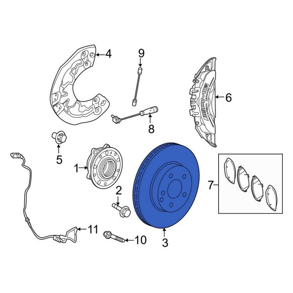 Mercedes-Benz OE 0004212312 - Front Disc Brake Rotor