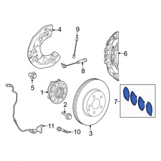Mercedes GLC Class OEM Brake Parts | Pads, Bleeders, Rotors — CARiD.com