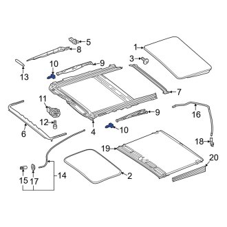 Mercedes E Class OEM Roofs & Parts | Panels, Drip Rails — CARiD.com