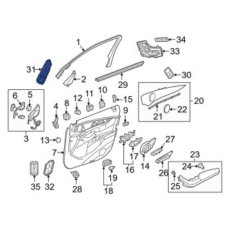 Mercedes C Class OEM Window Parts | Visors, Regulators — CARiD.com