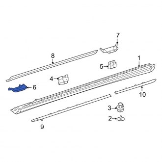 Mercedes Rocker Panel Moldings | Aluminum, Black, Chrome — CARiD.com