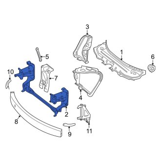 Mercedes R Class Radiator Supports — CARiD.com