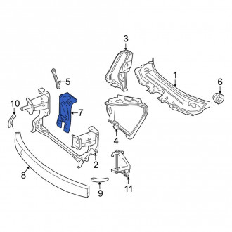 Mercedes R Class Radiator Supports — CARiD.com
