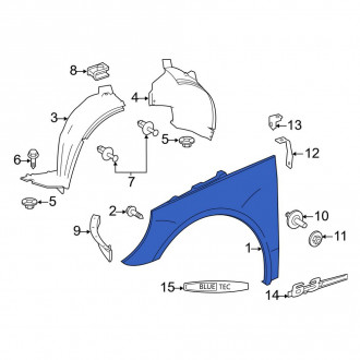 Mercedes R Class OEM Fenders | Factory Front & Rear Fenders — CARiD.com