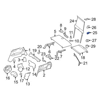 Mercedes GL Class Rocker Panel Hardware | Clips, Brackets — CARiD.com