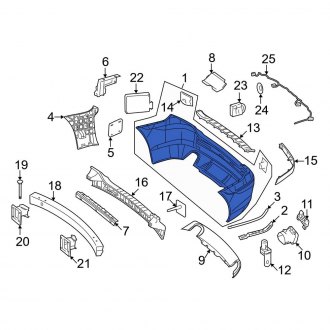 Mercedes R Class OEM Bumpers | Genuine Front & Rear Bumpers — CARiD.com