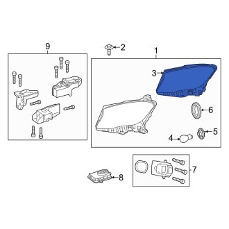 Mercedes GLA Class Headlight Components | Brackets, Adapters — CARiD.com