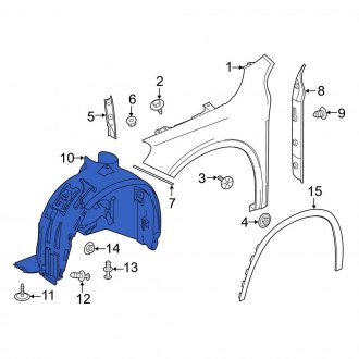Mercedes GLA Class Inner Fenders | Wells, Liners, Shields — CARiD.com