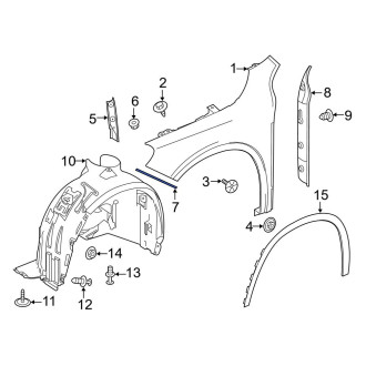 Mercedes Replacement Fender Seals | Front & Rear — CARiD.com