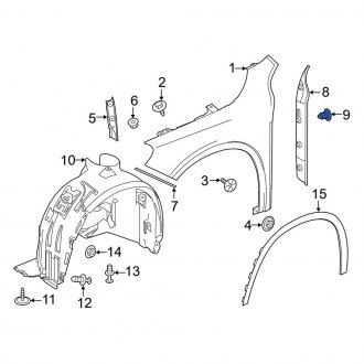 Mercedes AMG GT Fender Support Braces & Hardware — CARiD.com