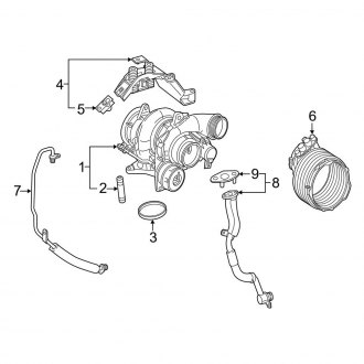 2020 Mercedes GLA Class Turbocharger Pipes, Hoses & Clamps | CARiD