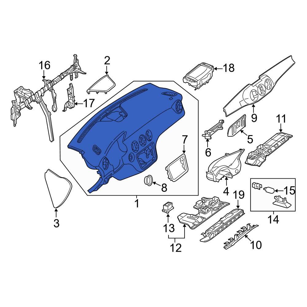Mercedes Benz OE 11768010019H68 Dashboard Panel mercedes-benz-oe-11768010019h68-dashboard-panel