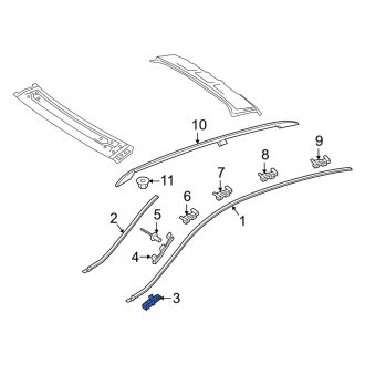 Mercedes GLA Class OEM Roofs & Parts | Panels, Drip Rails — CARiD.com