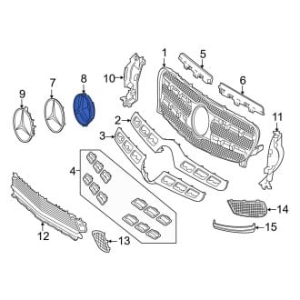 Mercedes GLA Class Grille Brackets & Hardware — CARiD.com