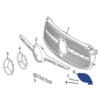 Mercedes GLB Class Replacement Grille Assemblies — CARiD.com