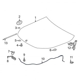 Mercedes CLA Class Hood Release Cables & Handles — CARiD.com