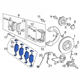 Mercedes A Class OEM Brake Parts | Pads, Bleeders, Rotors — CARiD.com