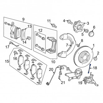 Mercedes GLB Class OEM Brake Parts | Pads, Bleeders, Rotors — CARiD.com