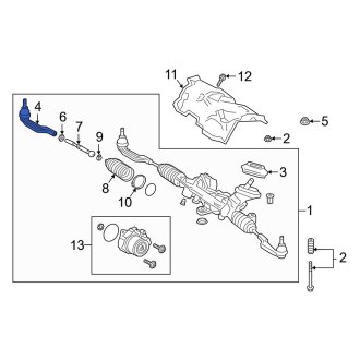 Mercedes GLB Class Steering Arms, Tie Rods & Links — CARiD.com