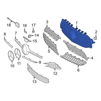 Mercedes A Class OEM Grilles | Factory Billet & Mesh Grilles — CARiD.com