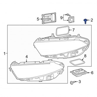 Mercedes GLB Class Headlight Components | Brackets, Adapters — CARiD.com