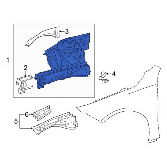 Mercedes CLA Class Inner Fenders | Wells, Liners, Shields — CARiD.com