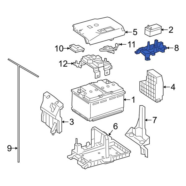 Mercedes-Benz OE 2475451000 - Battery Tray