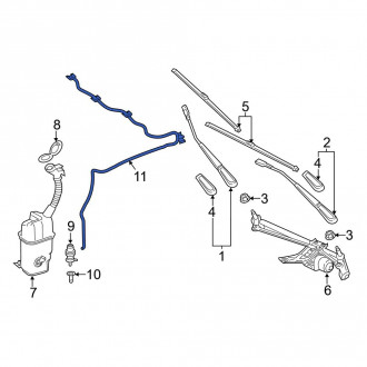 Mercedes A Class OEM Wiper Blade & Washer Parts | Motors, Arms — CARiD.com