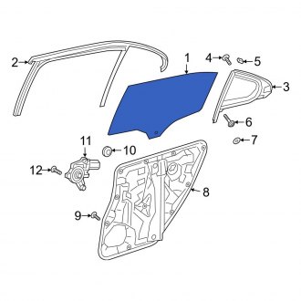 Mercedes A Class Window Glass | Door Glass — CARiD.com