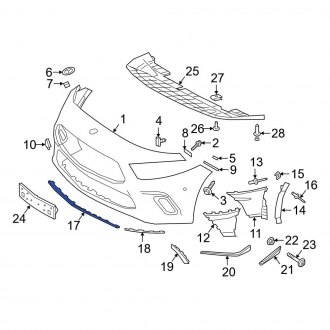 Mercedes CLA Class Replacement Bumper Moldings & Trim — CARiD.com