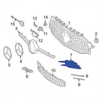 Mercedes A Class Replacement Grilles | Moldings, Brackets - CARiD.com