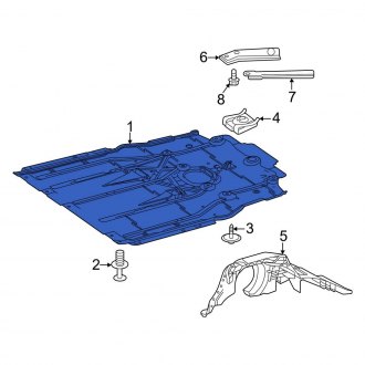 Mercedes CLA Class Underbody Covers | Splash Shields — CARiD.com