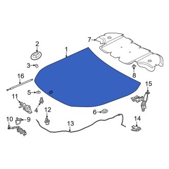 Mercedes GLA Class Replacement Hoods | Hinges, Supports – CARiD.com