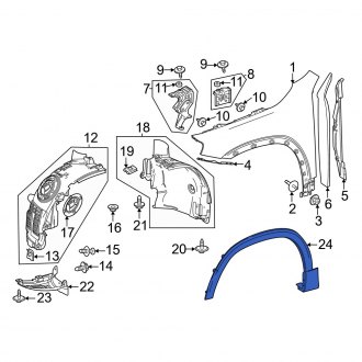 Mercedes GLA Class Replacement Fender Moldings & Trim — CARiD.com