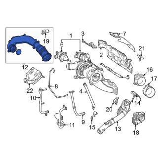 Mercedes A Class Replacement Turbocharger Pipes & Clamps — CARiD.com