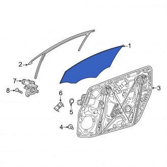 Mercedes GLA Class Window Glass | Door Glass — CARiD.com