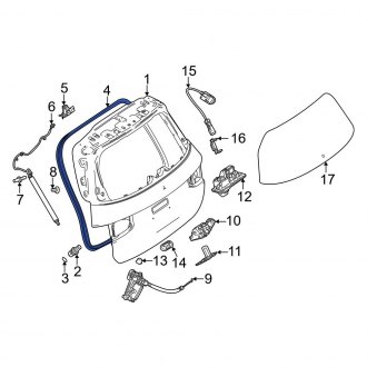 Mercedes GLA Class Trunk & Tailgate Seals — CARID.com