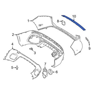 Mercedes GLA Class Replacement Rear Bumpers | Covers, Chrome – CARiD.com