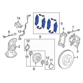 Mercedes CLA Class OEM Brake Parts | Pads, Bleeders, Rotors — CARiD.com