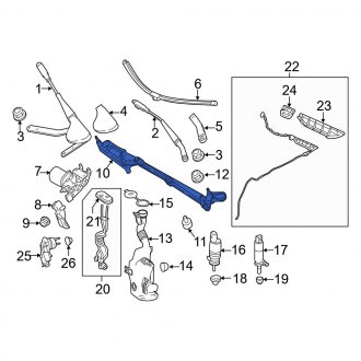 Mercedes SLC Class OEM Wiper Blade & Washer Parts | Motors, Arms ...