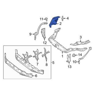 Mercedes Radiator Support Covers | Upper, Front — CARiD.com