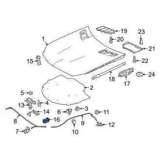 Mercedes G Class Hood Release Cables & Handles — CARiD.com