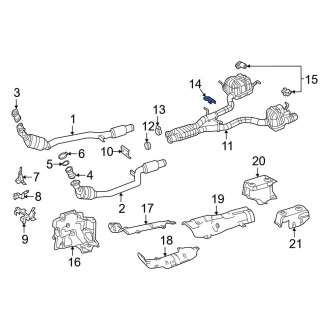 Mercedes SLC Class OEM Exhaust Parts | Systems, Tips, Pipes — CARiD.com