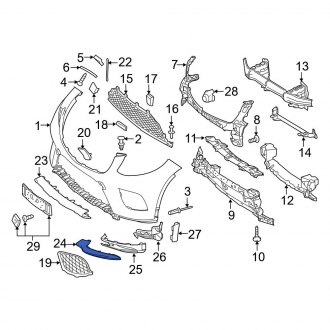 Mercedes GLS Class Replacement Front Bumpers & Components — CARiD.com