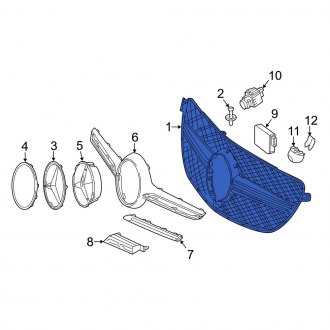 Mercedes GLE Class Replacement Grille Assemblies — CARiD.com