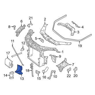 Mercedes Radiator Support Covers | Upper, Front — CARiD.com