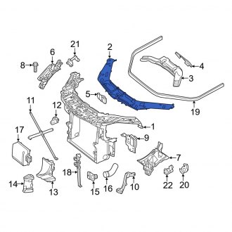 Mercedes Radiator Support Covers | Upper, Front — CARiD.com