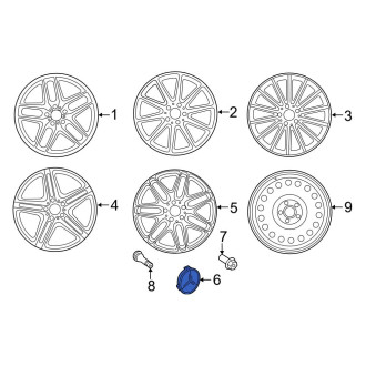 Mercedes GLE Class Wheel Center Caps | Emblems, Trim Rings – CARiD.com