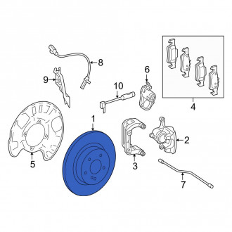 Mercedes GLS Class OEM Brake Parts | Pads, Bleeders, Rotors — CARiD.com