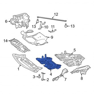 Mercedes E Class Underbody Covers | Splash Shields — CARiD.com
